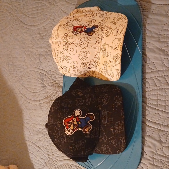 Nintendo | Other | Super Nintendo Mario Baseball Caps | Poshmark